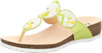 Think Damen Julia Nachhaltige Zehentrenner, Limone Kombi 6000, 41 EU