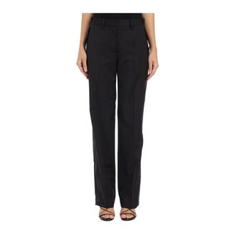 Helmut Lang Femme, Pantalons, Noir, Taille: 34 FR Pantalon en laine décontracté
