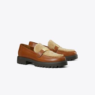Tory Burch LeeLee Loafer aus Lammfell mit Profilsohle