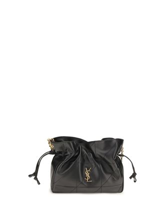 Saint Laurent Womens Pouch Jamie Black Lambskin Shoulder Bags