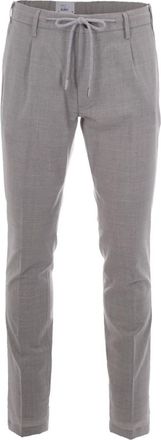 Eleventy Homme, Pantalons, Gris, Taille: W33 Pantalon Slim-fit