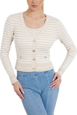 Guess Cardigan Mix &agrave; rayures