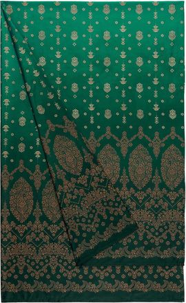 Bassetti Gold Decor Foulard aus 100% Baumwolle in der Farbe Smaragdgr&uuml;n V1, Ma&szlig;e: 270x270 cm - 9333355