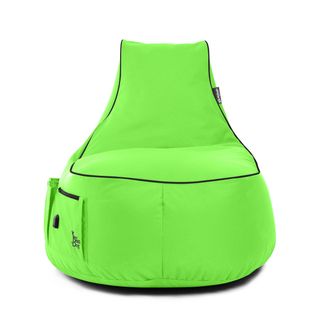 BuBiBag Gaming Sitzsack zum Zocken mit -Anschluss & Taschen, Halterung, Gamer Sessel f&uuml;r Kinder und Erwachsene, Beanbag Indoor und Outdoor - JokerBag (Kiwigr&uuml;