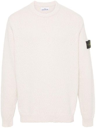 Stone Island pull à patch Compass - Tons neutres