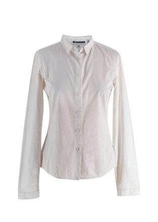 Jil Sander White Long Sleeve Shirt Size XS