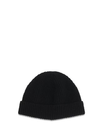 Valentino Garavani Mens Vlogo Beanie Cashmere Nero Kashmir-Capra Hircus Hats E Hairbands Kashmir/capra
