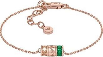 Emporio Armani Bracelet pour femme, bracelet en argent sterling ton or rose, longueur : 150mm+30mm, largeur : 10mm, hauteur : 5.5mm, EG3579221, Doré