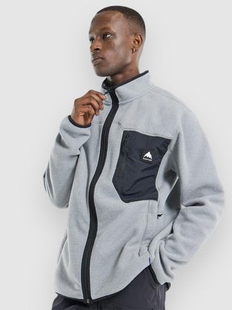 Burton Cinder Sweat &agrave; capuche zipp&eacute; gris