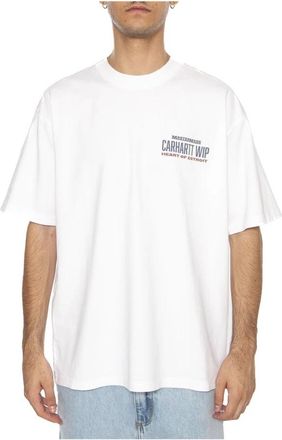 Carhartt Work in Progress Homme, Tops, Blanc, Taille: M T-shirt &agrave; col rond