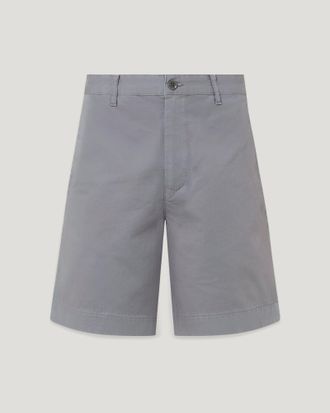 Belstaff Short Rally Pour Homme Garment Dye Cotton Indigo D&eacute;lav&eacute; 30