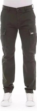 Baldinini Homme, Pantalons, Vert, Taille: W34 Pantalon Cargo Coton Arm&eacute;e Jeans