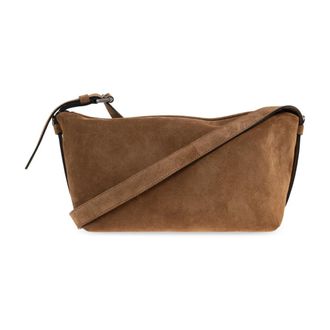 Moschino Wildleder Schultertasche - - Bags - Herren - Braun - ONE SIZE
