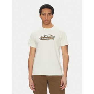 Timberland T-Shirt TB0A6DJY Wei&szlig; Regular Fit
