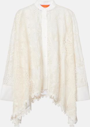 La DoubleJ Chemise Foulard en coton m&eacute;lang&eacute;