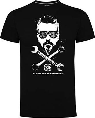 Gas Monkey Garage RR Twin Spanners T-shirt pour homme Noir, Noir., 3XL
