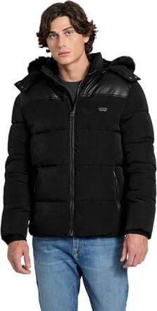 Guess Doudoune &agrave; capuche, noir, Medium