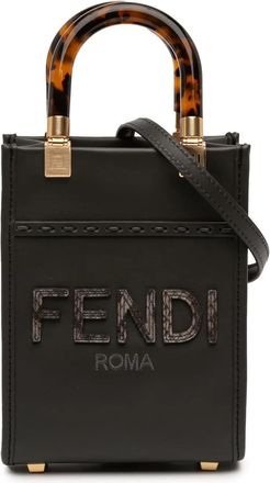 Fendi Hobo Bags - Mini Sunshine Shopper Tote - Gr. unisize - in Schwarz - f&uuml;r Damen