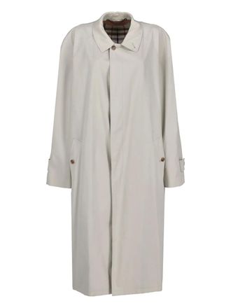 Saint Laurent trench boutonné à col montant - Tons neutres