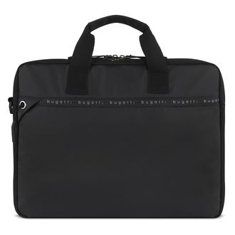 Bugatti Blanc DeLight Aktentasche 15 Zoll, Arbeitsstasche aus Tarpaulin & Nylon in schwarz