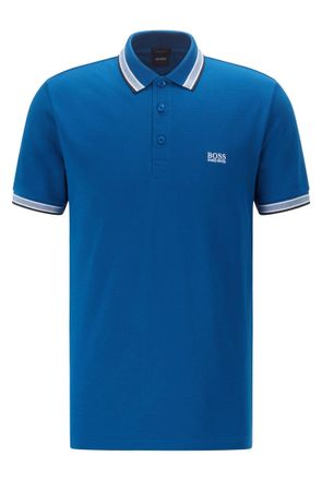 BOSS Herren Paddy Polohemd, Medium Blue420, XL EU