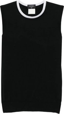 Chanel haut sans manches (1996) - Noir