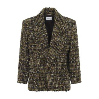 Saint Laurent Tweedjacke - - Jackets - Damen - Gr&uuml;n - S
