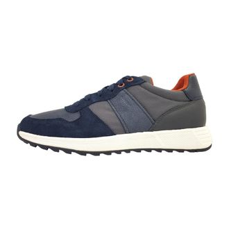 Geox Herren U MOLVENO A Sneaker, Anthracite/Navy, 45 EU