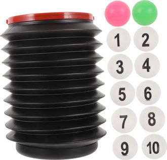 BESPORTBLE 13 St&uuml;ck Teiliges Lotto Zahlen Ball Bedruckte Abs Tischtennisb&auml;lle mit Nummern Farbige B&auml;lle Faltbarem Aufbewahrungseimer Langlebig f&uuml;r Spiele Partys 
