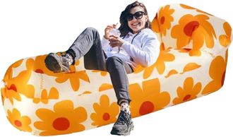 Generic Sprengen Sie die Couch - Luftsofa-Stuhl, tragbarer Couch-Strandstuhl | Praktische, wasserdichte, luftgef&uuml;llte, aufblasbare Liege f&uuml;r Camping, Pool, Pa