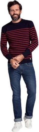 Armor Lux Pull Marin Molene H&eacute;ritage Homme,Multicolore (I78 Navire/Rouge Piment I78 Navire/Rouge Piment), X-Large (Taille fabricant: XL)