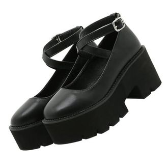 Valiclud Sandales Plateforme Femme Noires Élégantes à Semelle Épaisse Confortables Microfibre pour Tenue Décontractée et Soirée