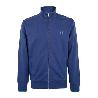 Fred Perry Trainingsjacke mit Lorbeerkranz-Stickerei - - Sweatshirts & Hoodies - Herren - Blau - S