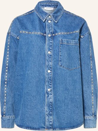 Oh April Oh April Jeansbluse Vivian Mit Nieten blau