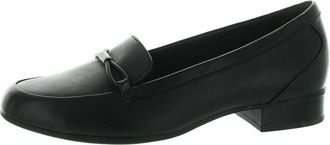 Clarks Juliet Shine Damen-Loafer, Schwarz Leder, 36 EU