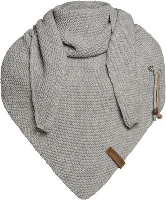 Knit Factory Dreiecksschal Coco - Damen Strickschal mit Wolle - Umschlagtuch f&uuml;r den Herbst und Winter - Winterschal - Dreieckstuch - Hochwertige Qualit&auml;t - XXL Sc