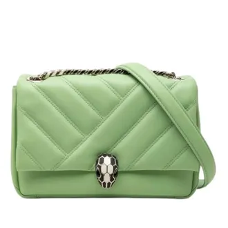 Bulgari Pre-owned Serpenti Cabochon Schultertasche - - Pre-owned - Damen - Gr&uuml;n - ONE SIZE