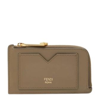 Fendi Porte-cartes Pre-owned - Femme - Pre-owned - Brun - Taille: ONE Size