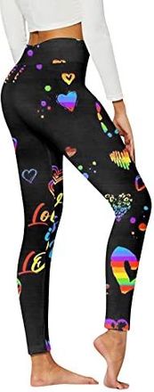 Generic Pantalon d&eacute;contract&eacute; pour femme avec imprim&eacute; coeur pour la Saint-Valentin 2026, R, M