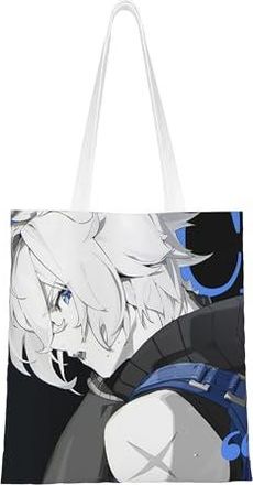 Generic 40.6 X 38.0 cm Canvas Totes Hand Shopping Bag With All Roles Print Zenless Zone Zero Impression For Daily Shopping Shoulder Bag