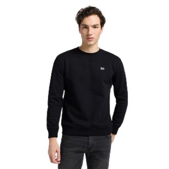 Lee Mens Patch Crew SWS Sweatshirt, Black, XXXXL