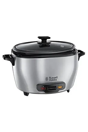Russell Hobbs Cuiseur de Riz [Familial] Maxicook (5L, 14 portions, 700W, Spatule & Dosette incl., Arr&ecirc;t & Maintien au Chaud Auto, Id&eacute;al aussi pour l&eacute;gumes/poisson e