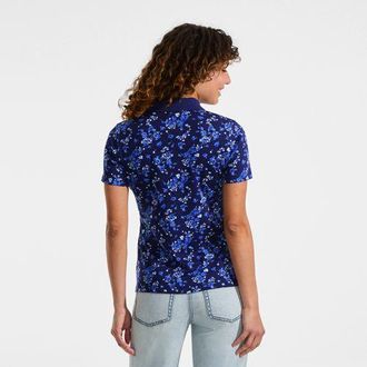 Lands End Supima-Poloshirt, Damen, Gr&ouml;&szlig;e:44-46 regular, Blau, Baumwolle, by Lands End