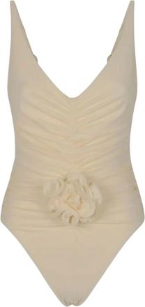 Magda Butrym Femme, Maillots de bain, Beige, Taille: 38 FR One-piece