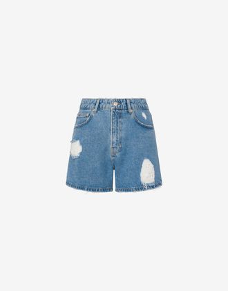 Moschino Shorts aus Baumwoll-Denim - Blau