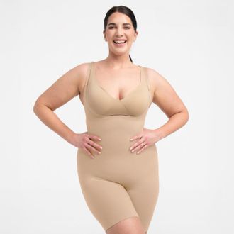 creamy fabrics Bodysuit Sculpting Shapewear mit offener Brust
