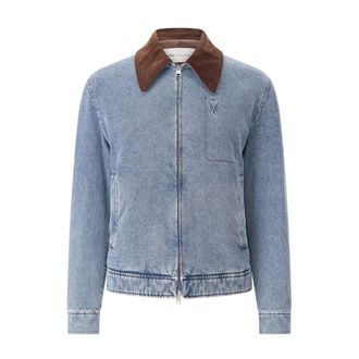 Ami Overshirt im Vintage-Look - - Jackets - Herren - Blau - L