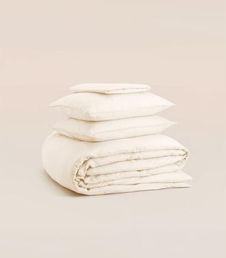 Tediber Parure - Lin fançais et belge - Écru - Respirante, responsable et durable - Tediber