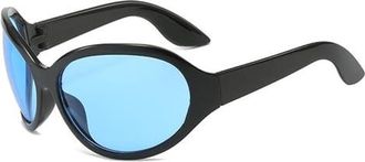 Generic Lunettes De Soleil Vacances &Agrave; Monture Large For Hommes, Sport Conduite En Plein Air(Blue)