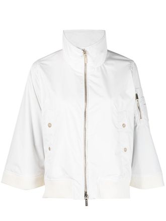Moorer veste &agrave; fermeture zipp&eacute;e - Blanc